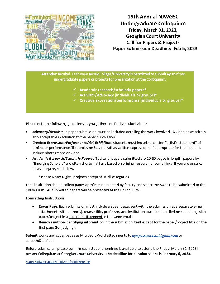 New Jersey Women's and Gender Studies Consortium